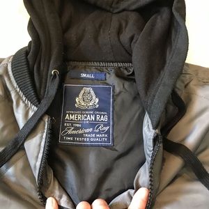 americian Rag | Jackets & Coats | American Rag Hoodie Grey Jacket ...